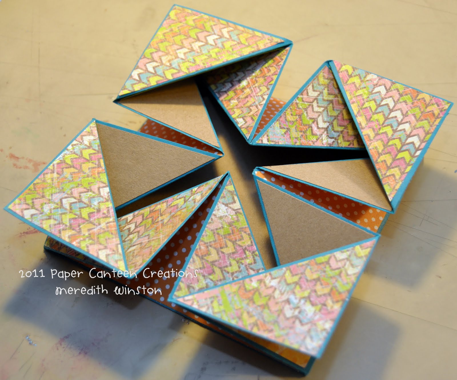 Paper Canteen Creations: Bombshell Tutorial - Napkin Fold Card