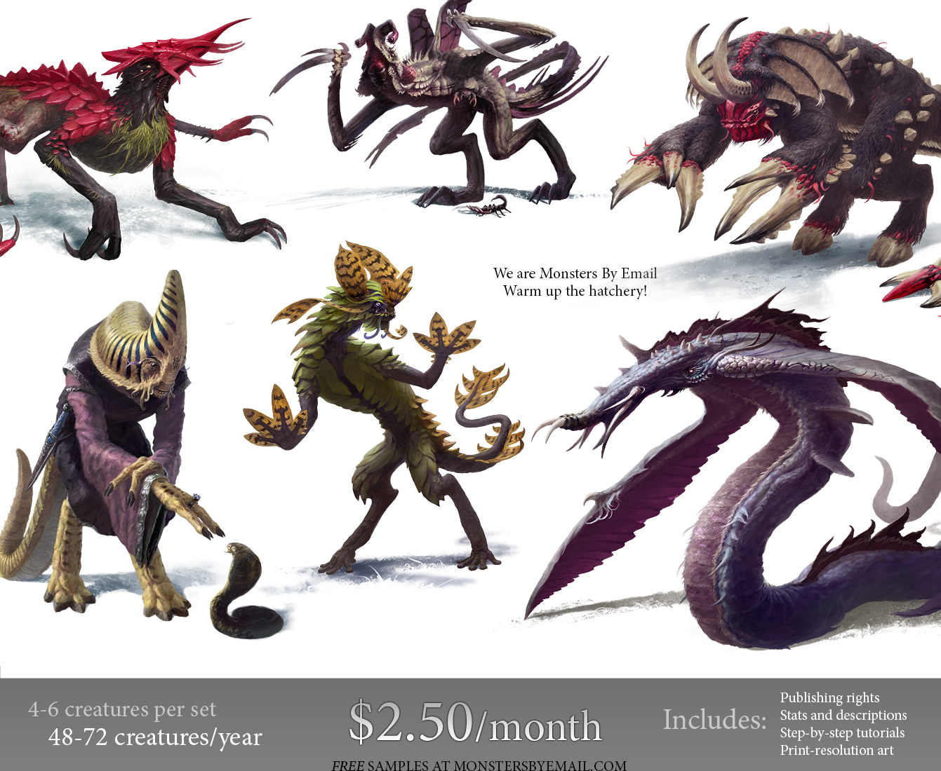 RPG Creatures - a free online Bestiary: Monsters By Email - A New Level ...
