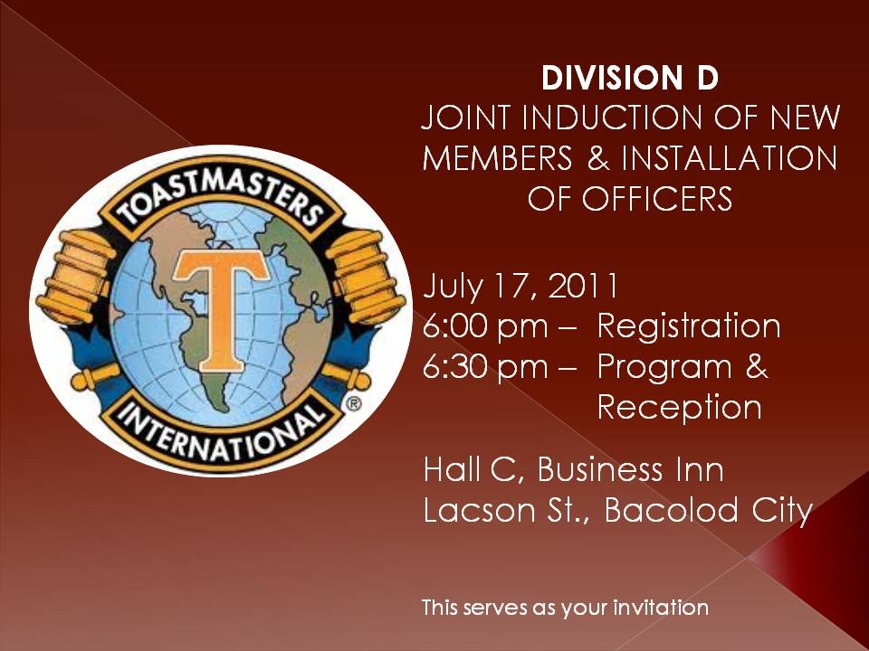 Wonderful Wanderings: 2011 Installation of Officers and Induction of ...