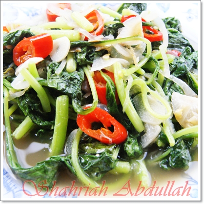 The Writer's CooKING!: SAYUR BAYAM GORENG SIMPLE