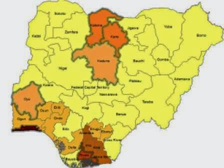 Nigeria Urbanization Map