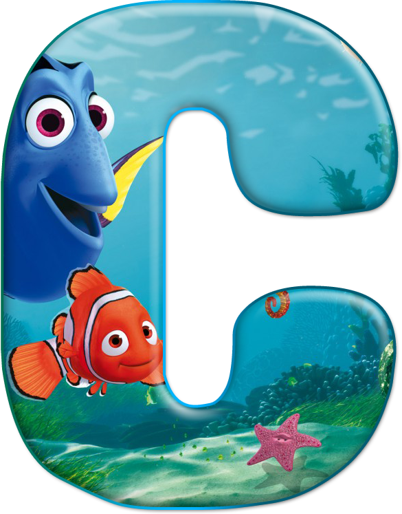 Abecedario Buscando a Nemo y Buscando a Dory. Finding Nemo Alphabet ...