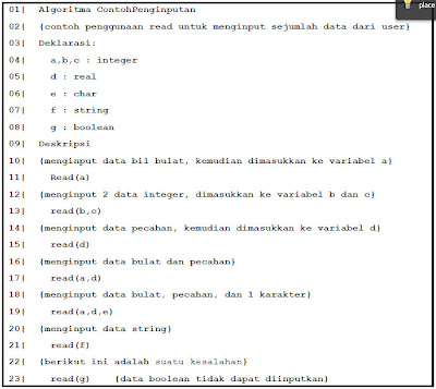 Algoritma dan Pemrograman Dasar: Input dan Output