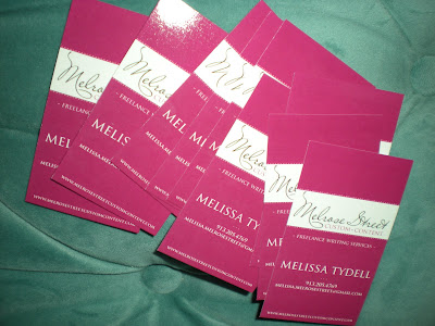 Inspiration and Rough Drafts: New Business Cards