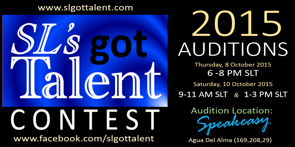 OPEN MIC AUDITIONS KICK-OFF SL’S GOT TALENT CONTEST Kicking Off October ...