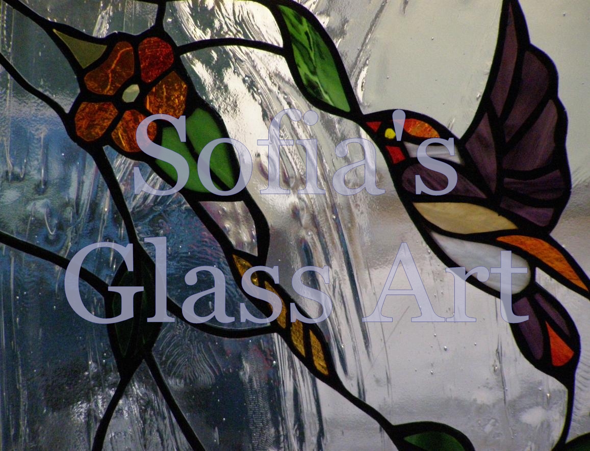 ΒΙΤΡΩ-Sofia's Glass Art -Stained Glass Studio: Βιτρώ παράθυρα, σχέδιο Birds