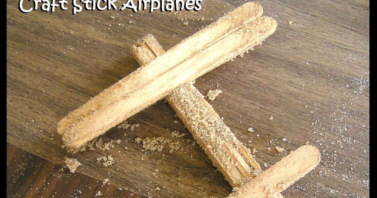 Craft Stick Airplane | Preschool Powol Packets
