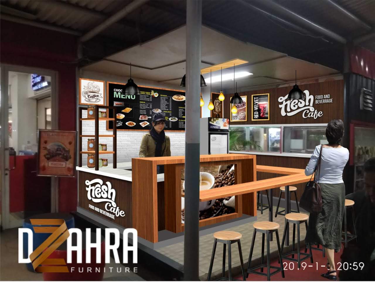 RAK DISPLAY PAJANGAN DISTRO | Dzahra Furniture