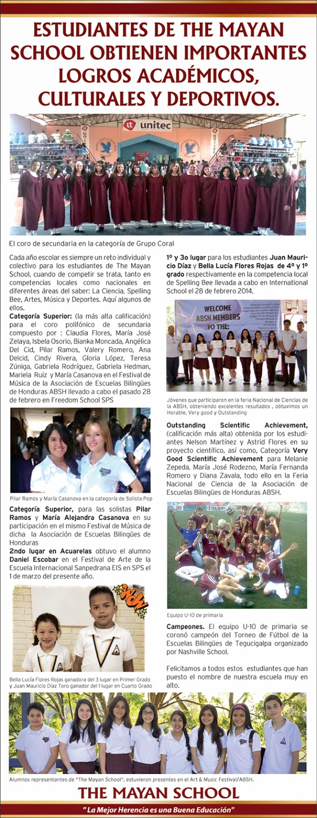 Mayan School Pride | The Mayan School Tegucigalpa