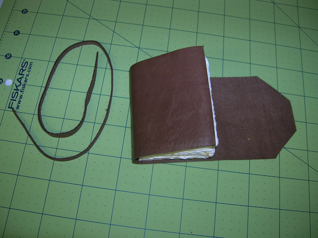My Creative Mommy: Handbound Leather Wrapped Journal With Summer Gold ...