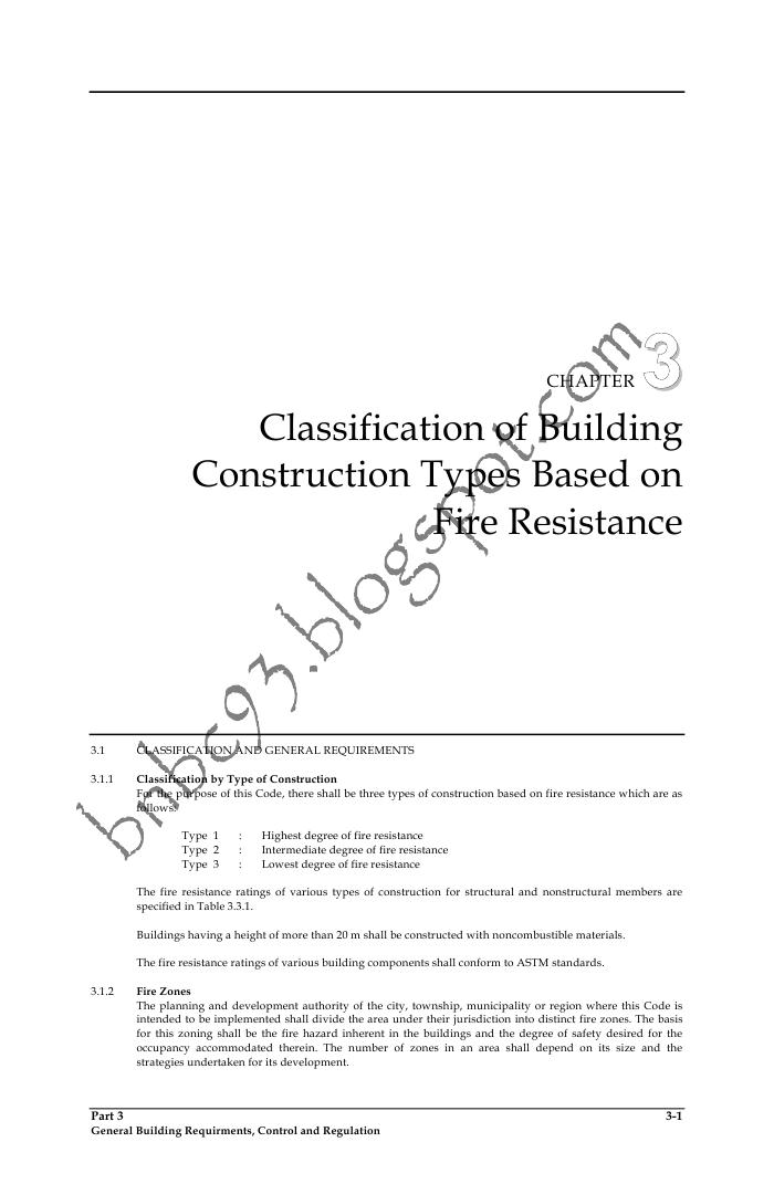 Bangladesh National Building Code: PART THREE: Chapter 3 ...