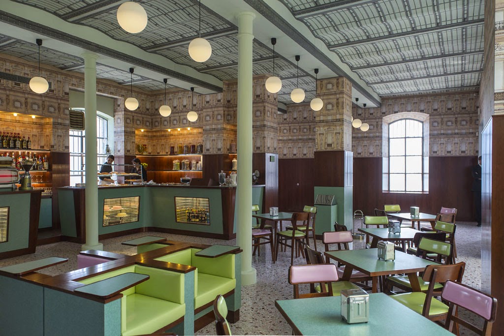 Oh, by the way...: Bar Luce In Milan Designed By Wes Anderson