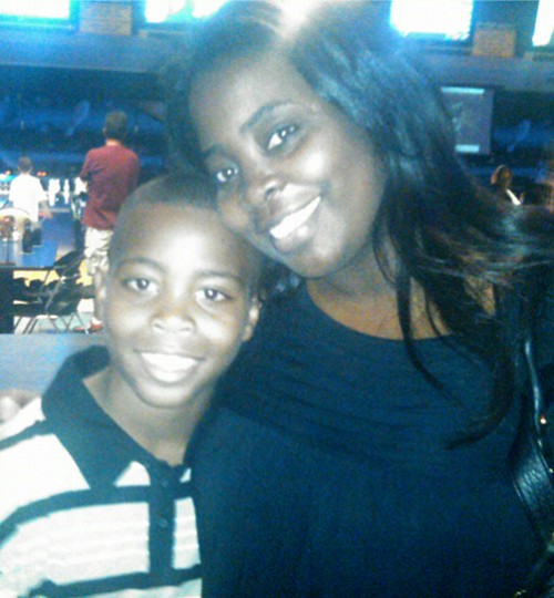 Photos: L.A Hair's Kim Kimble and her Son | Leg Stubble