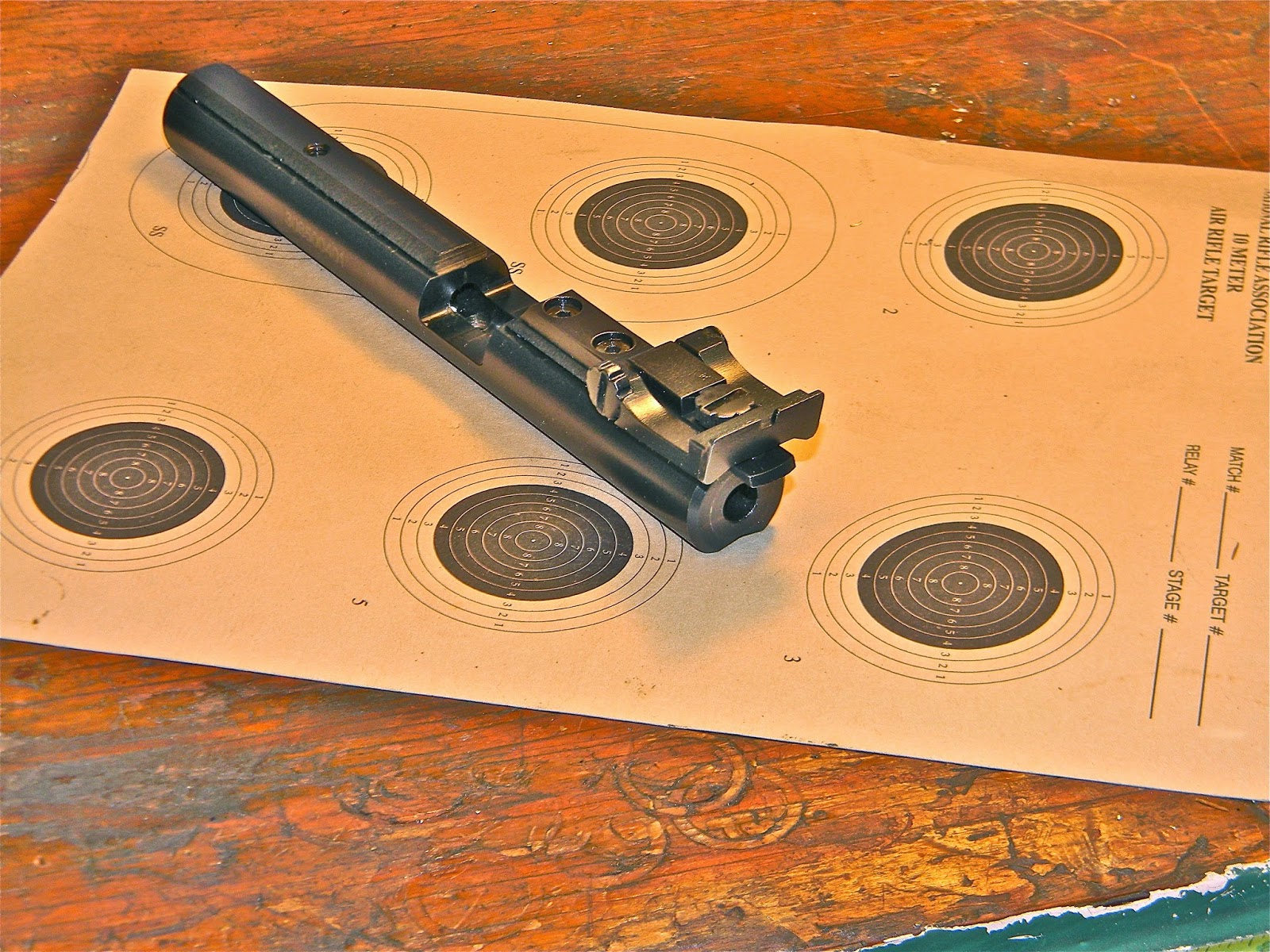 Another Airgun Blog: Quick Rear Sight for a Crosman 1377