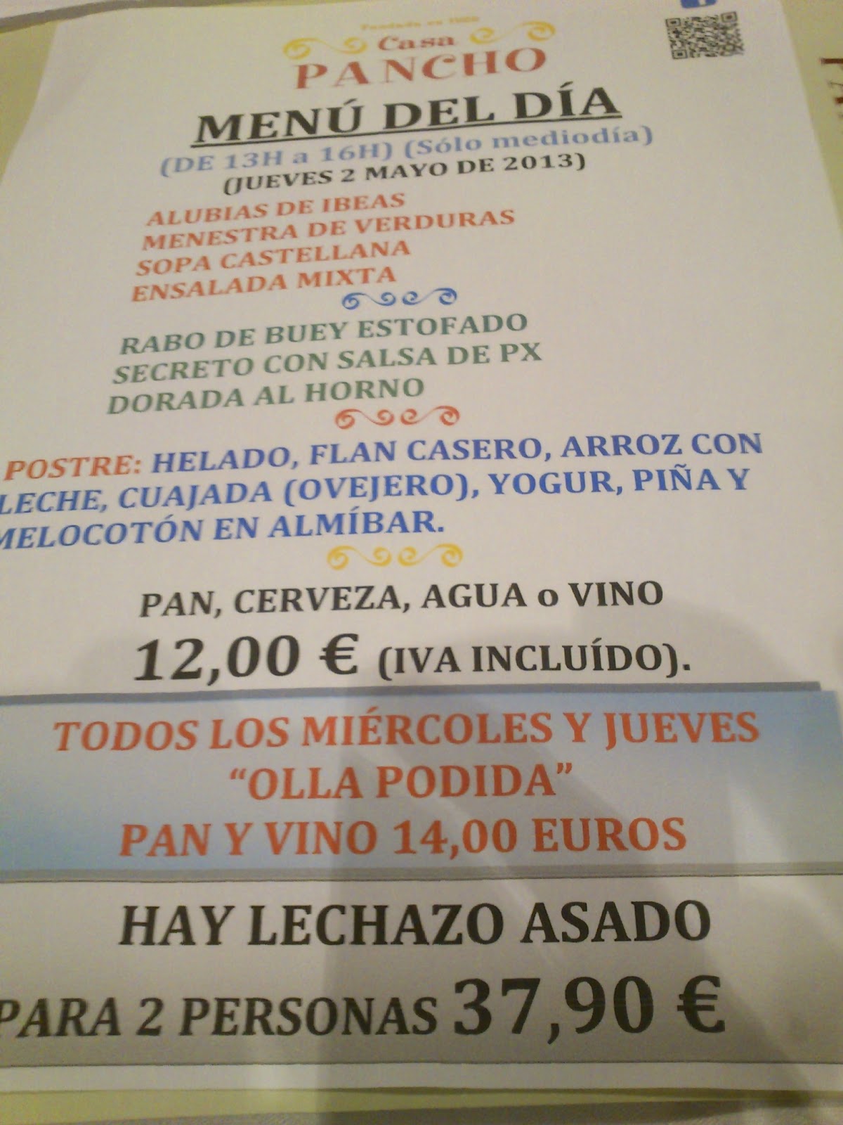 CapitanFood España: BURGOS: "Casa Pancho"