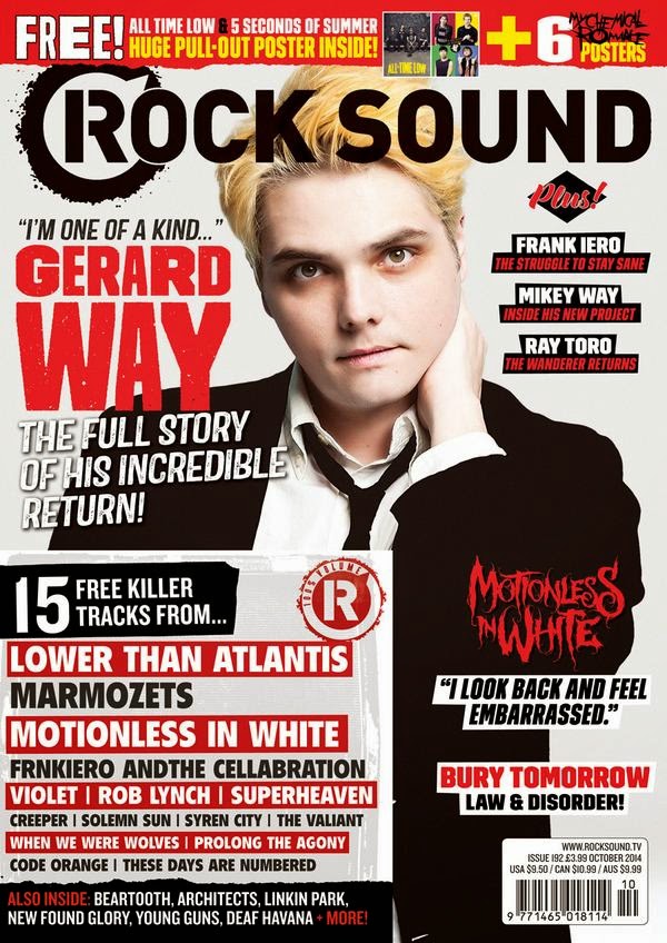 Gerard Way Street Team: September 2014