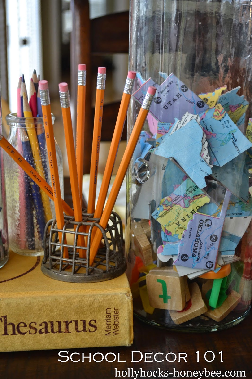 Hollyhocks & Honeybees: School decor 101