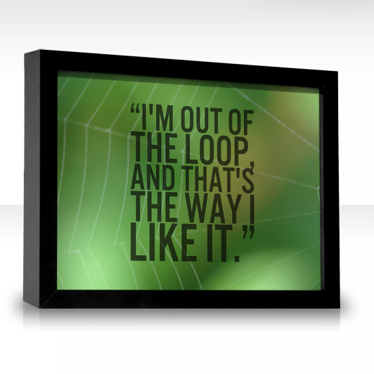 The Greenbelt: I'm out of the loop...