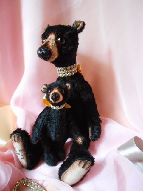 Teddy dreams: Black diamond OOAK art teddy bears By Sieve