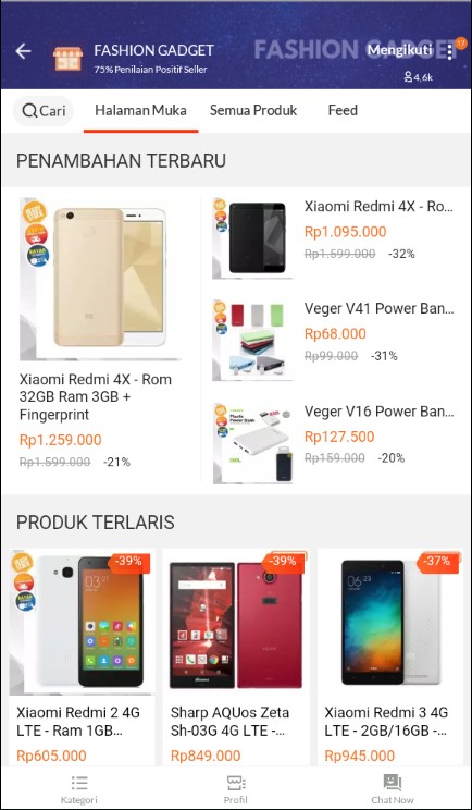 5 Toko Handphone Terlaris di Lazada - Tutorial di Lazada