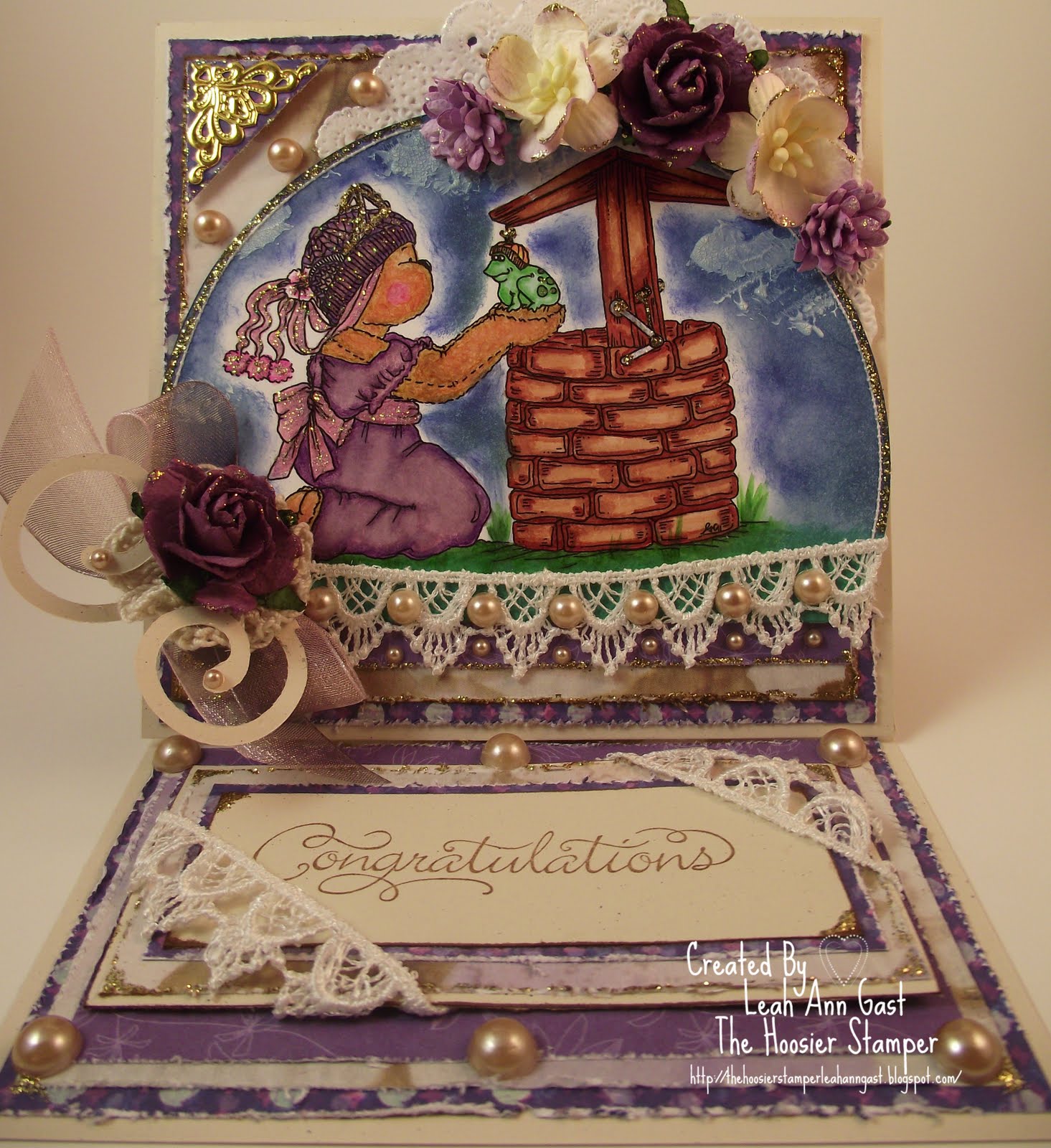 Handmade OOAK Cards by The Hoosier Stamper: Teddy Bea Congratulations ...