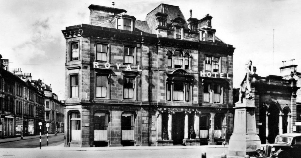 Tour Scotland: Old Photograph Royal Hotel Inverness Scotland