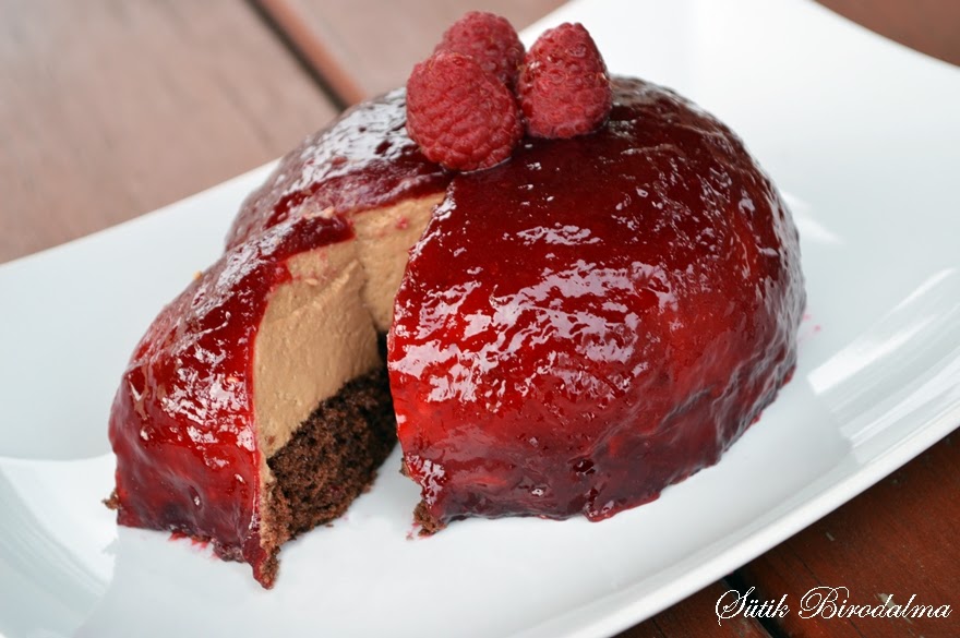 SÜTIK BIRODALMA: Csokis málnás mousse bomba / Chocolate raspberry ...