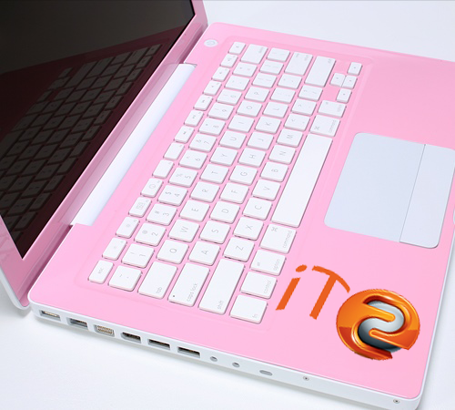 Pink Apple Laptop - INFORMATION OF TECHNOLOGY