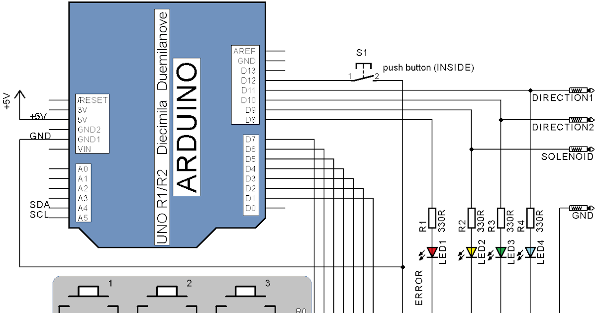 Arduino tehNiq: Home acces using keypad from outside and push button ...