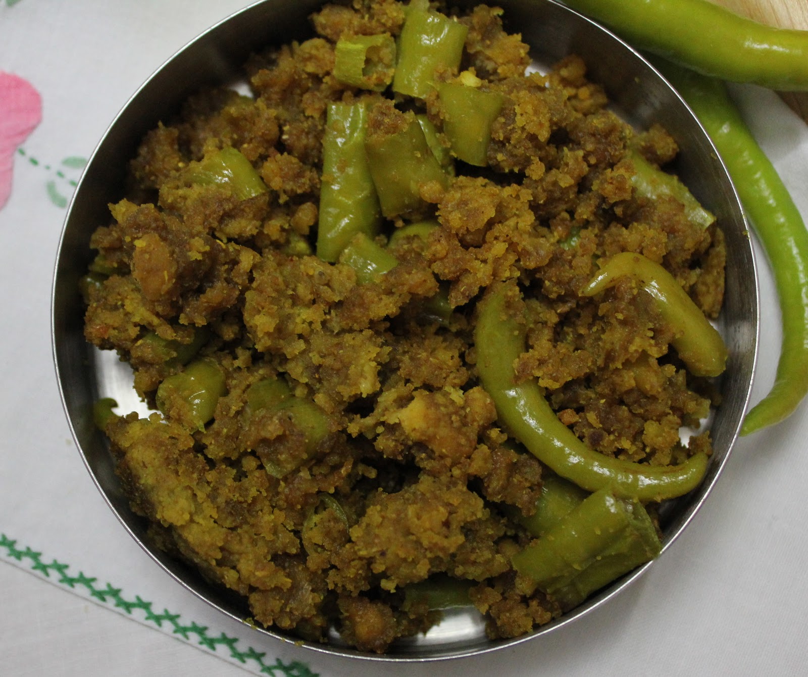 Hari Mirch ka Sambhaar - Ribbons to Pastas