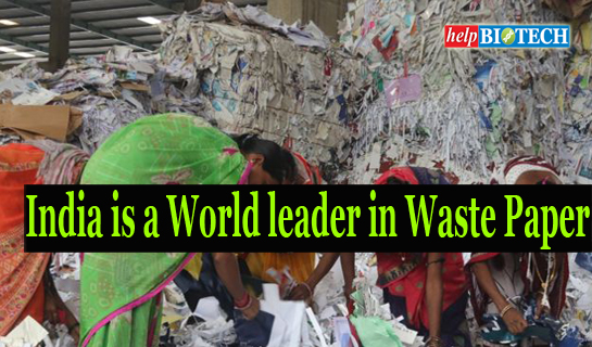 Now, India is a World leader in Waste Paper