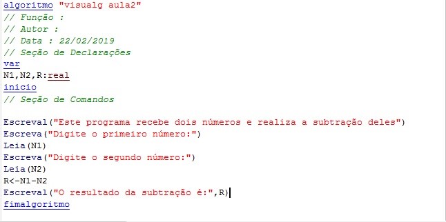 Universe Tutorial | Tutoriais, Downloads e Curiosidades: VISUALG #2 ...