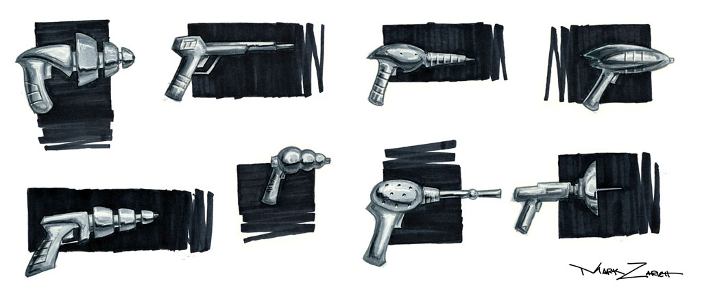 Mark Zarich: 3D + Concept Art: Ray Gun Concept Art