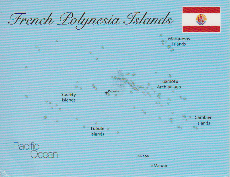 French Polynesia Islands Map
