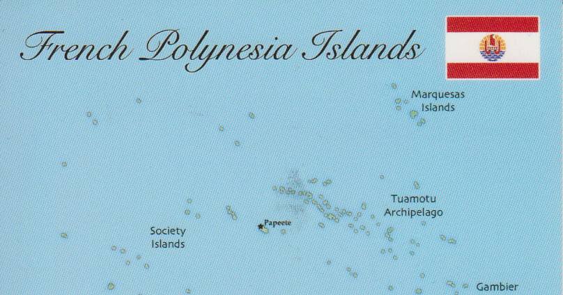 French Polynesia Islands Map