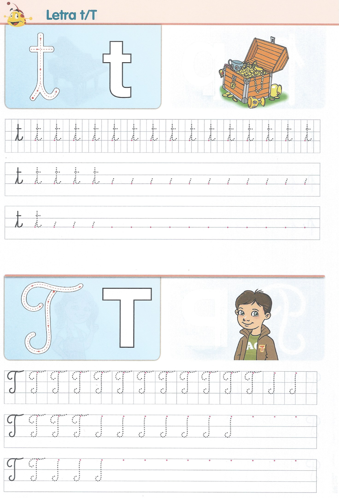 Aprende Brincando: Caligrafia - Letra T
