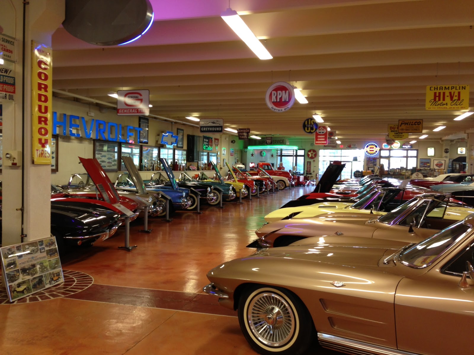lil red needle box: Dennis Albaugh's car museum