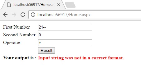 Basic Calculator Service with Error Handling In Asp.Net Using c# ~ Guruji Point - Code You Want ...