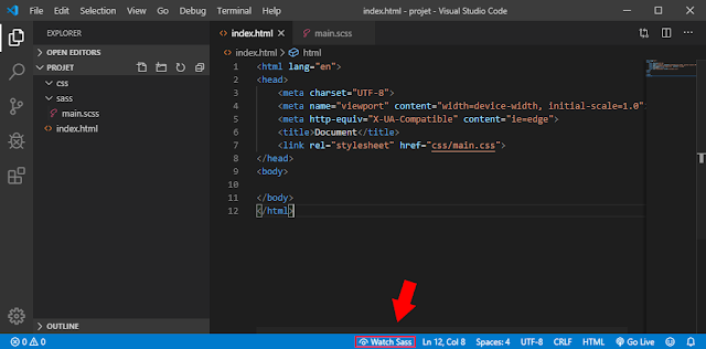 Sass avec Visual Studio Code
