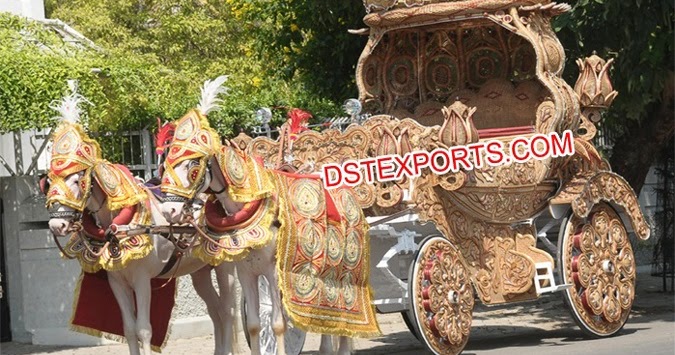 Horse Carriages by Dstexports: Traditional Indian Wedding Horse Buggy