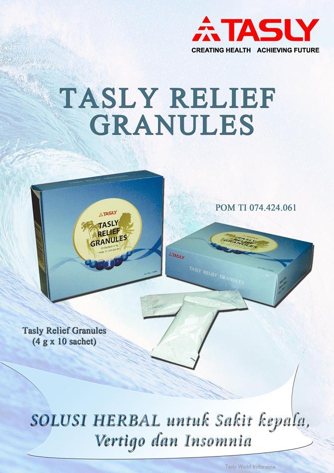 Produk Herbal Tasly: Tasly Relief Granules