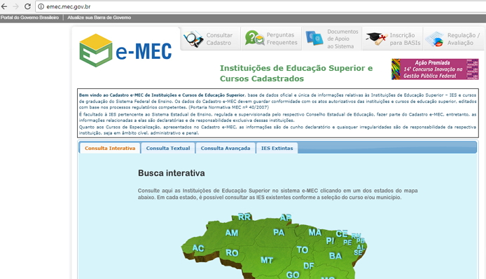 Como usar o site e-mec passo a passo - Mais Educação