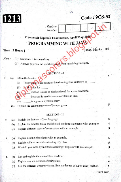 STUDENT SPOT(Diploma In Polytechnic Education -Karnataka): Download ...