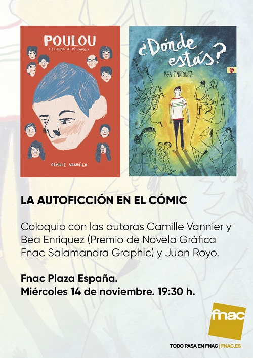LA AUTOFICCIÓN EN EL CÓMIC. Coloquio con Camille Vannier y Bea Enríquez