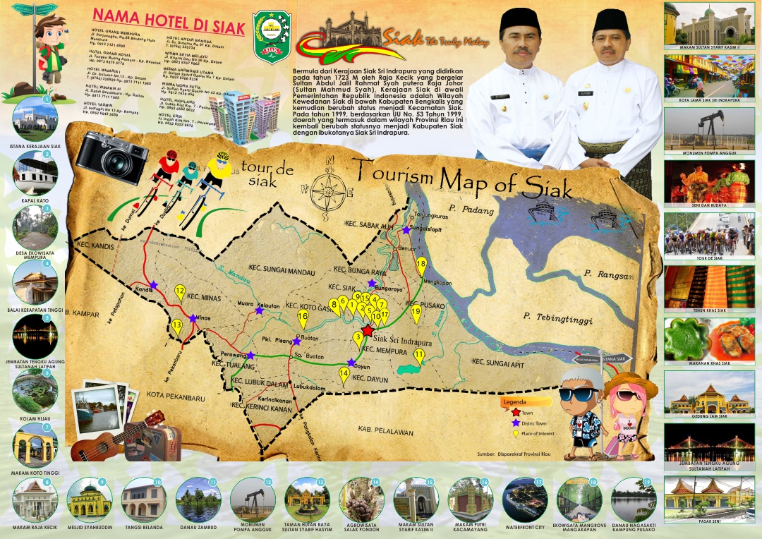 TOURISM MAP OF SIAK: PETA WISATA SIAK