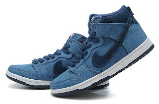 High Tops Nike SB Dunk : Boys Nike Dunks Demin Canvas Blue High Tops SB ...