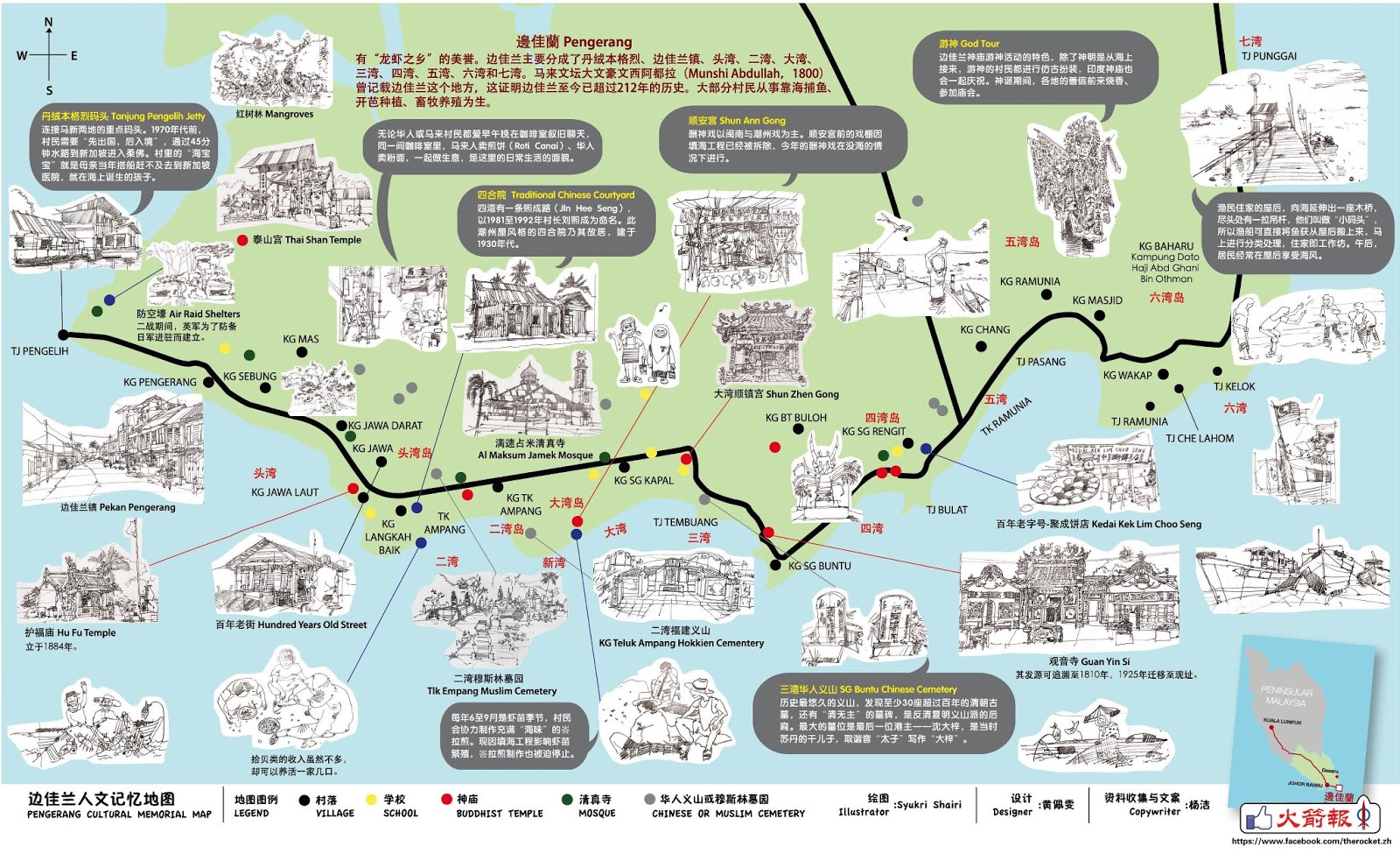 Pengerang Sea Shore: Maps for Sights Seeing and Hotels