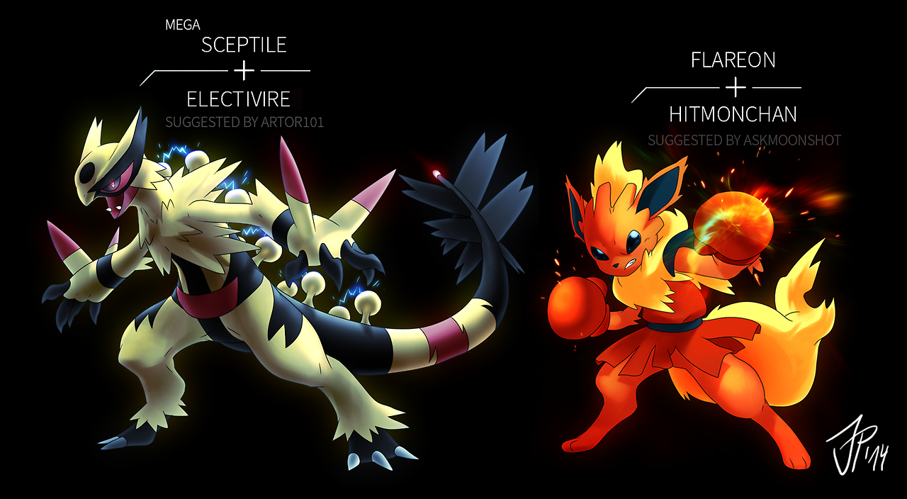 AKIWA ART: Kickass Pokemon Fusion Fan Art by Josephine