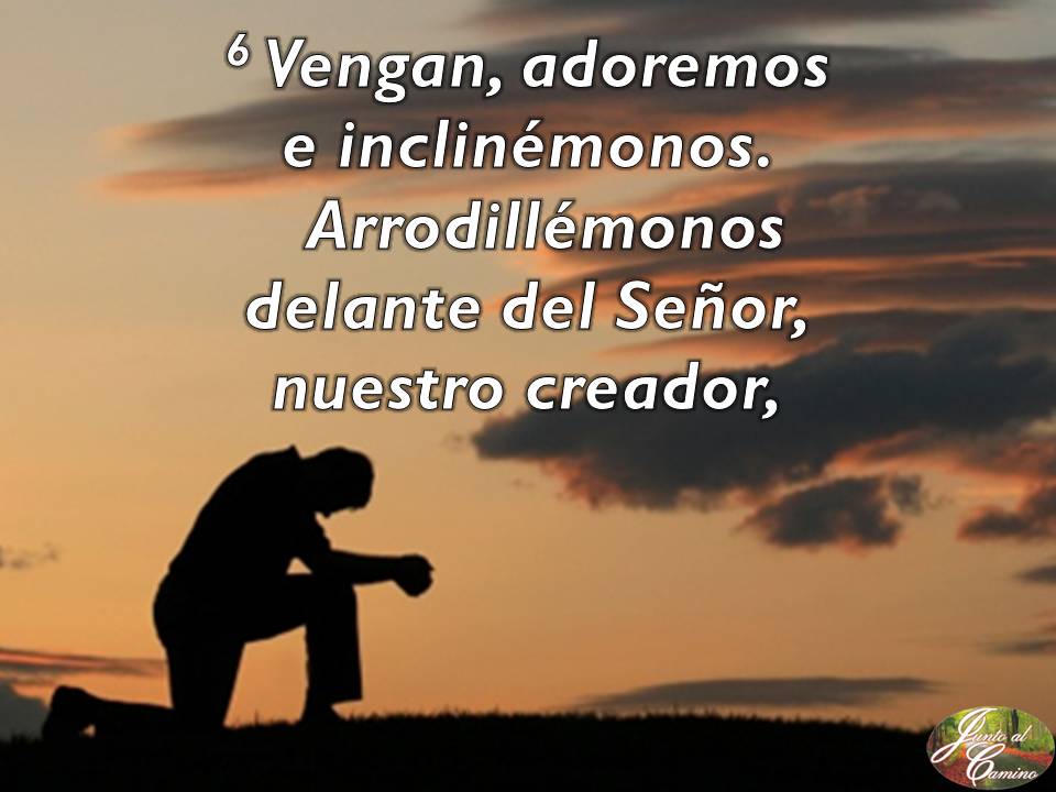 Junto al Camino: SALMOS 95: 1-7