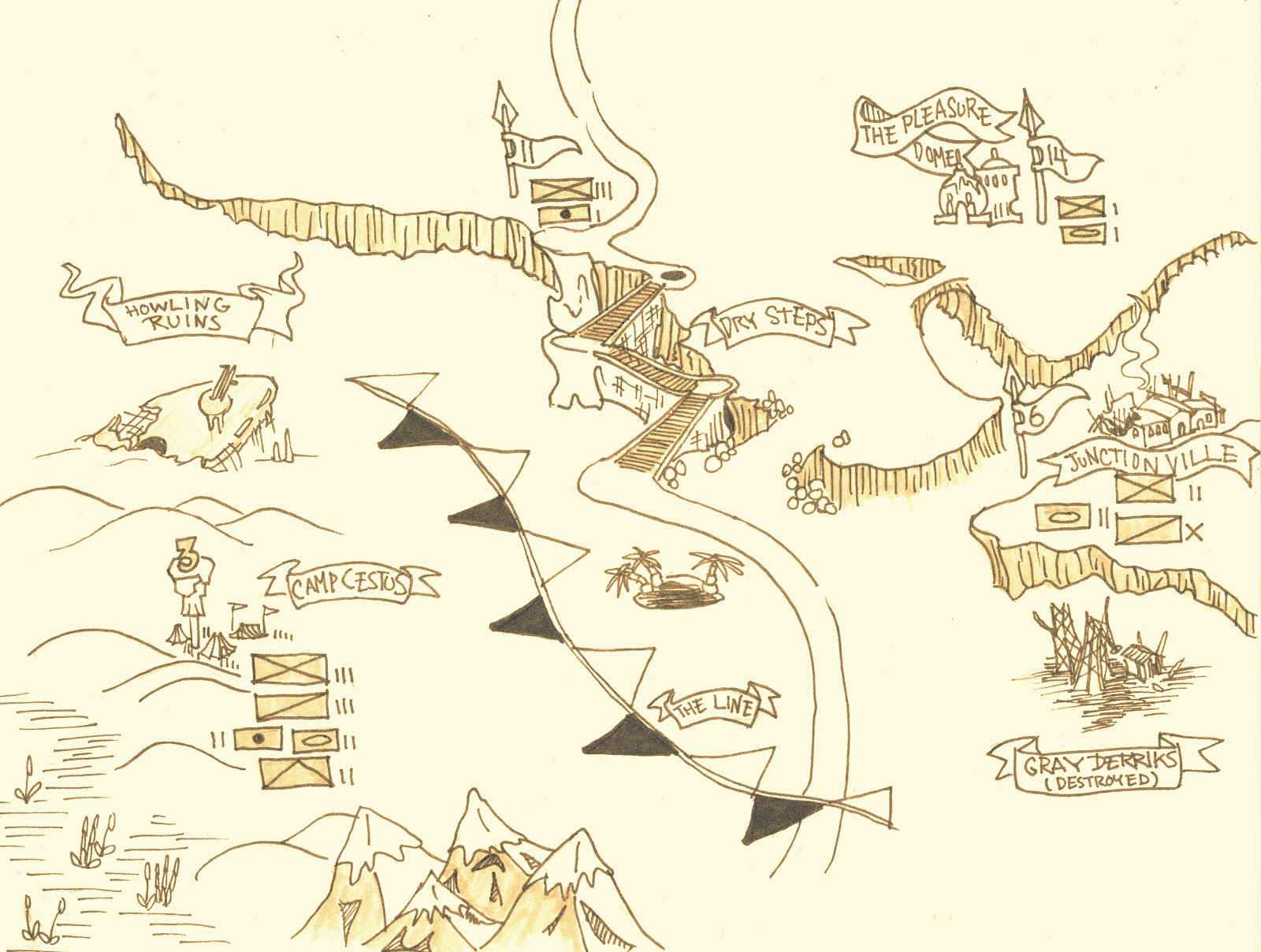 Dungeon of Signs: The Certopsian Situation - Player's Map